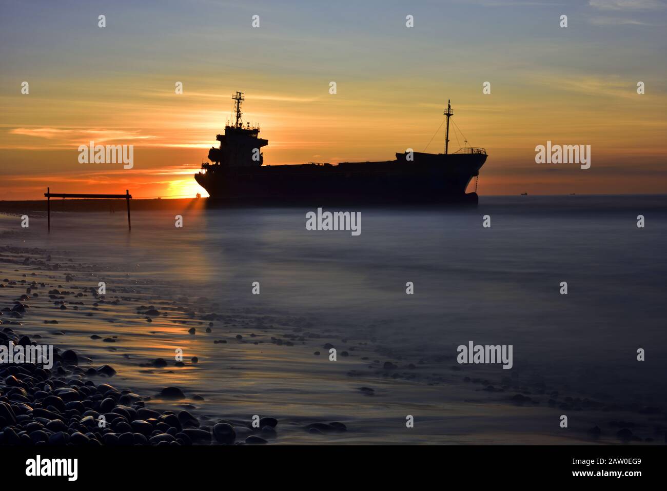ship on sea Stock Photo - Alamy