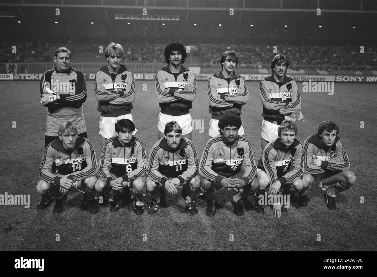 Netherlands vs Denmark (football); Dutch team Date: March 14, 1984 ...