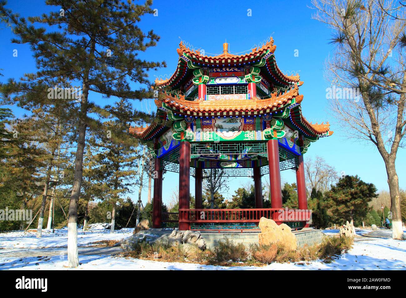 China's traditional pavilions Stock Photo - Alamy