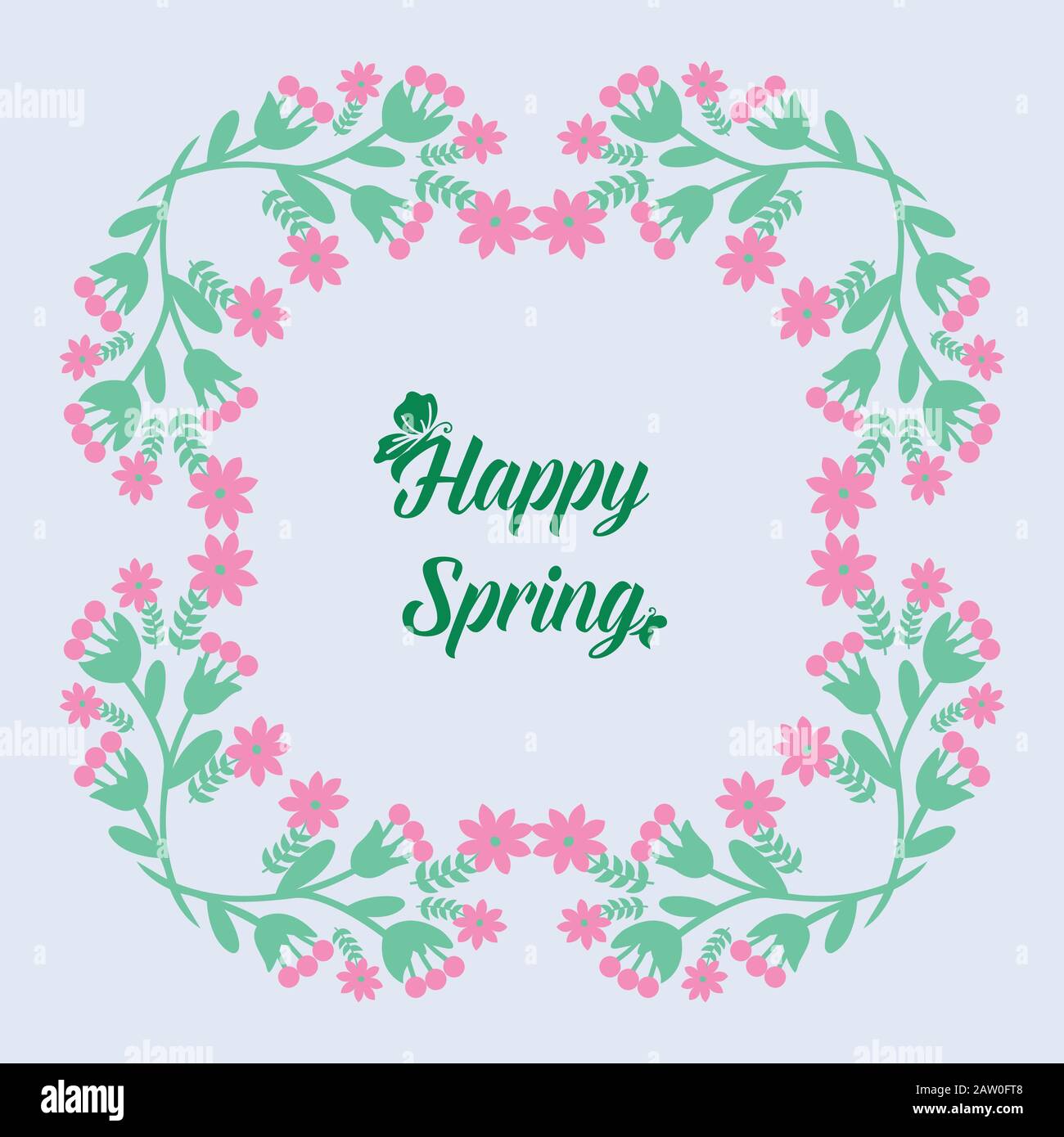 Wallpaper for happy spring greeting card design, with beautiful concept ...