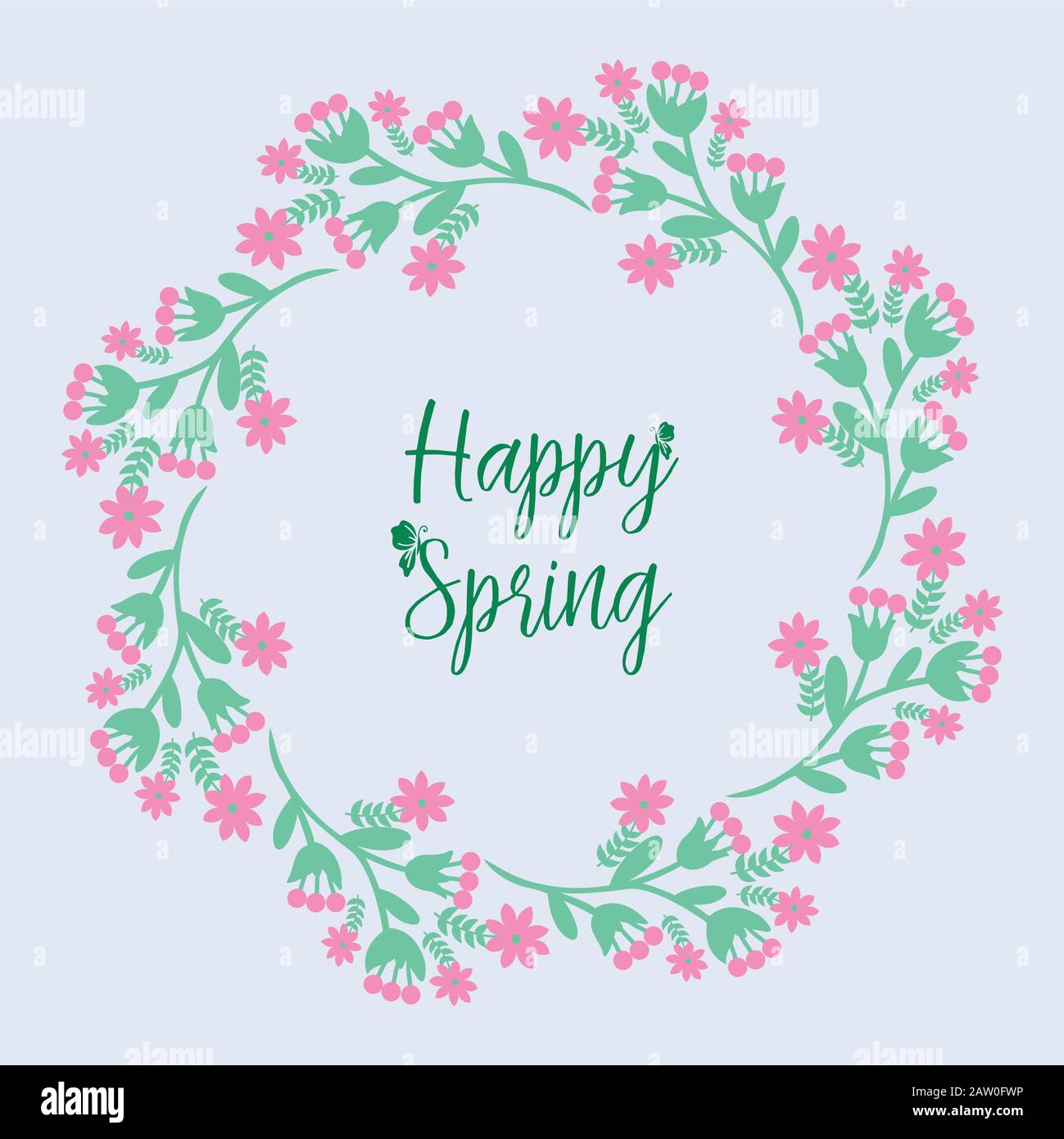 Wallpaper for happy spring greeting card design, with beautiful concept ...