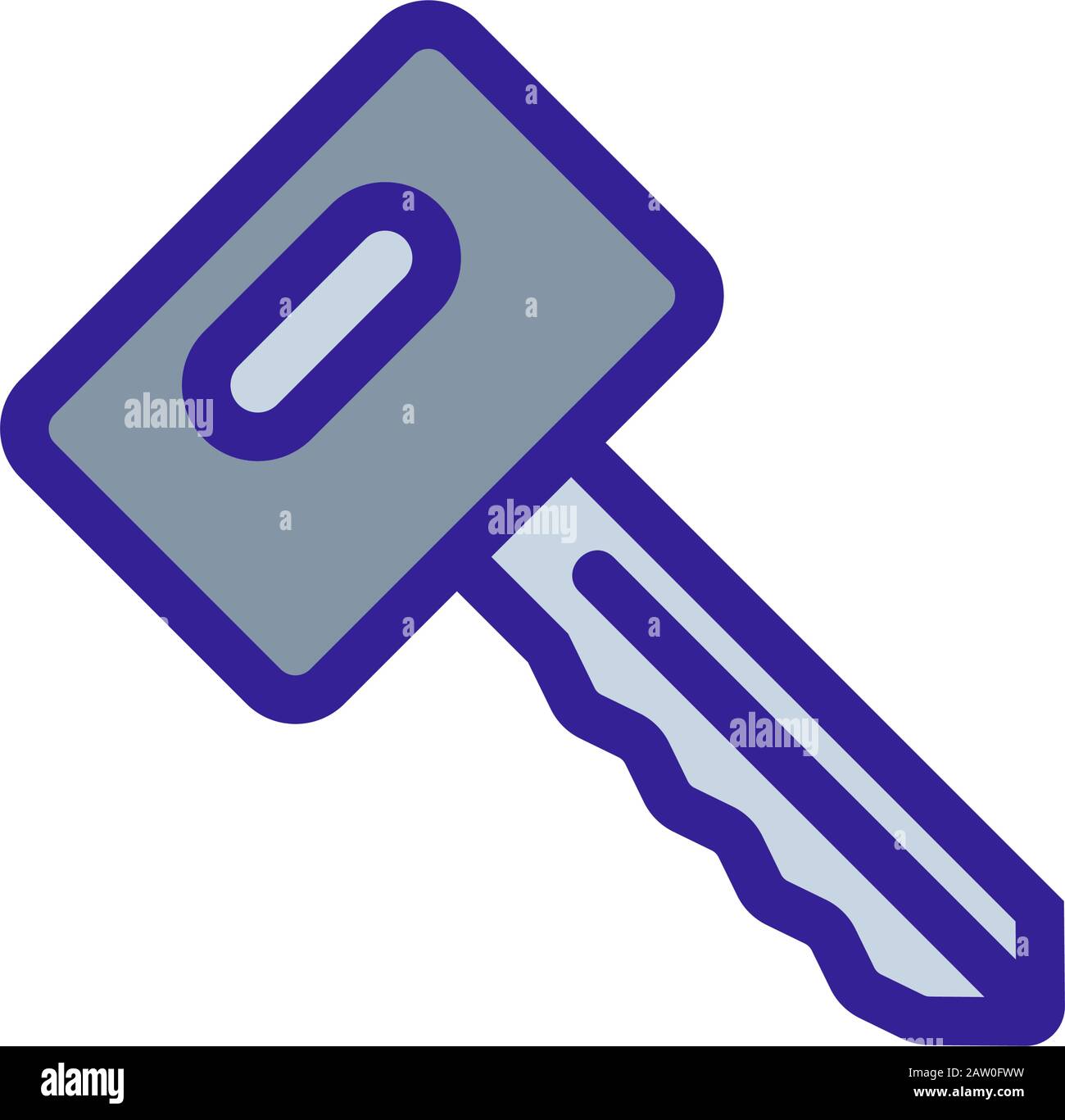 key icon vector. Isolated contour symbol illustration Stock Vector ...