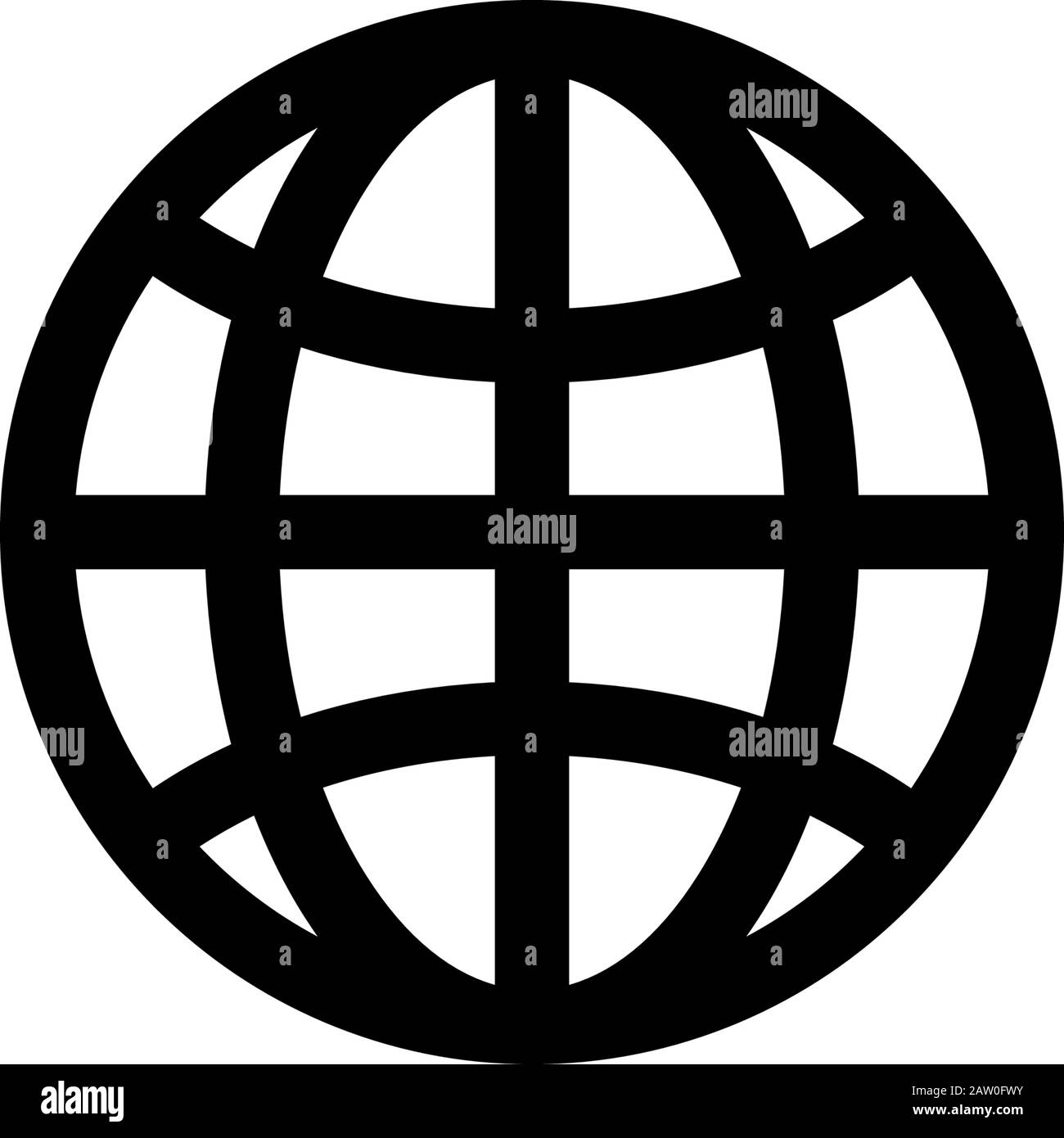 Globe icon design template vector Stock Vector Image & Art - Alamy