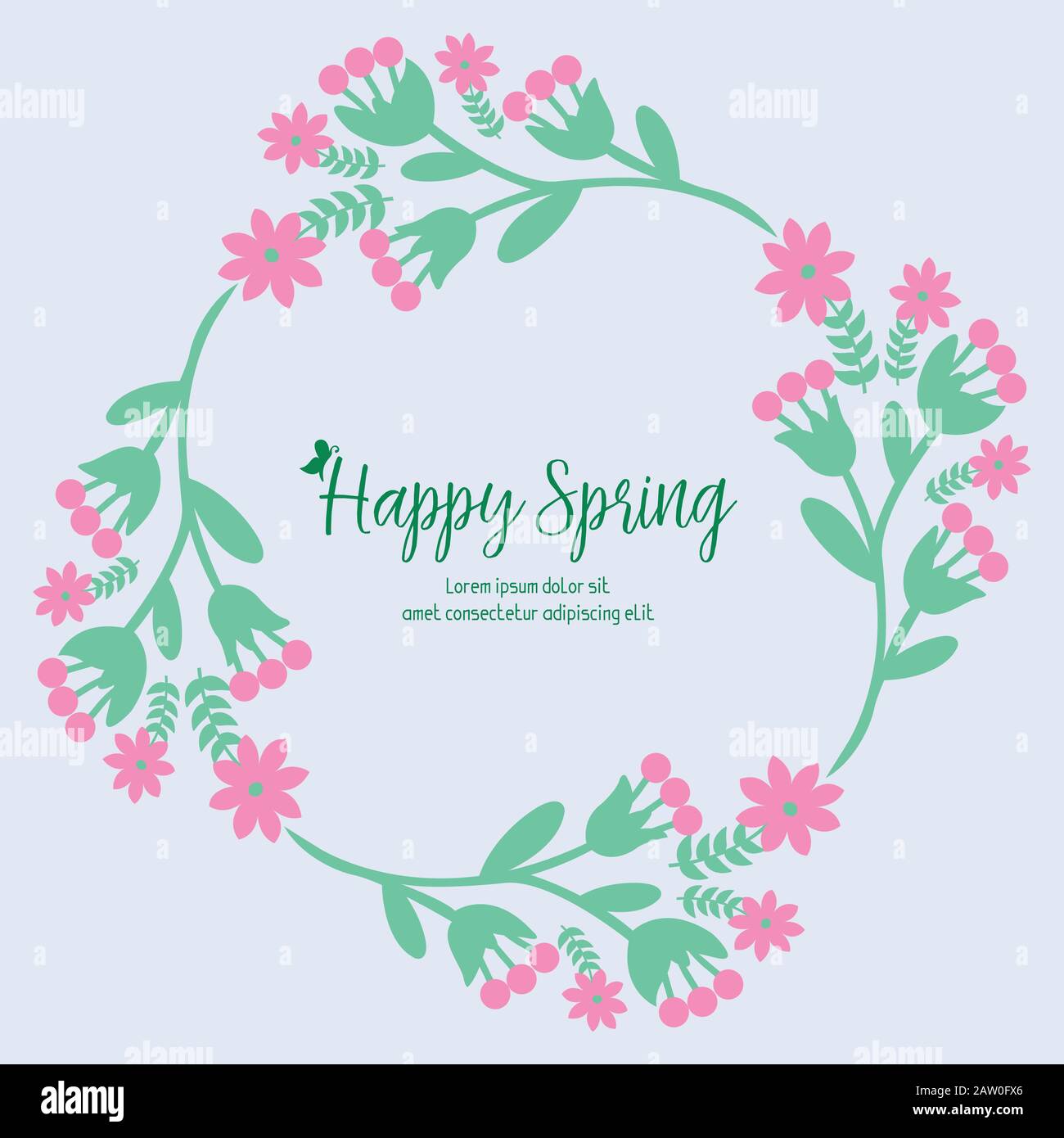 Wallpaper for happy spring greeting card design, with beautiful concept ...