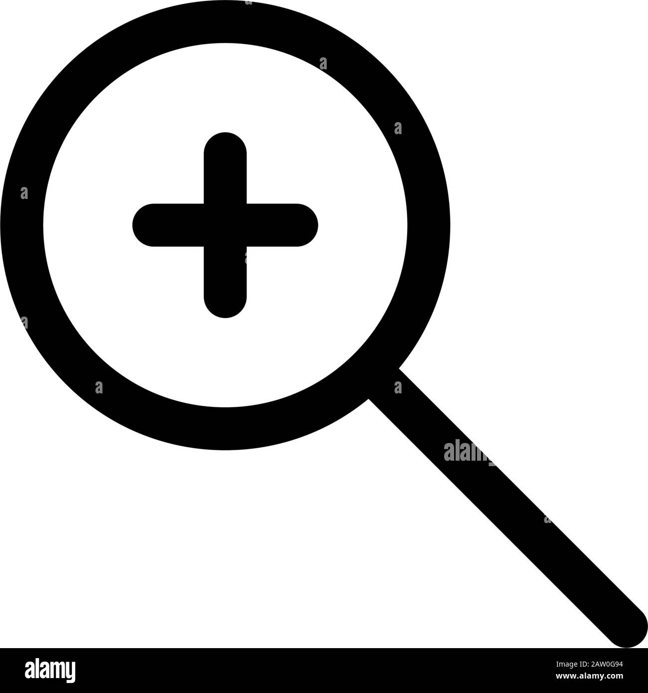 Magnifying icon design template vector Stock Vector Image & Art - Alamy