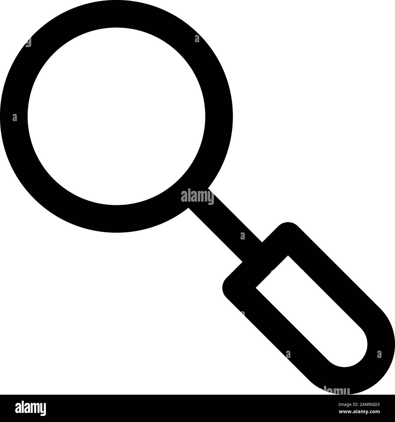 Magnifying icon design template vector Stock Vector Image & Art - Alamy