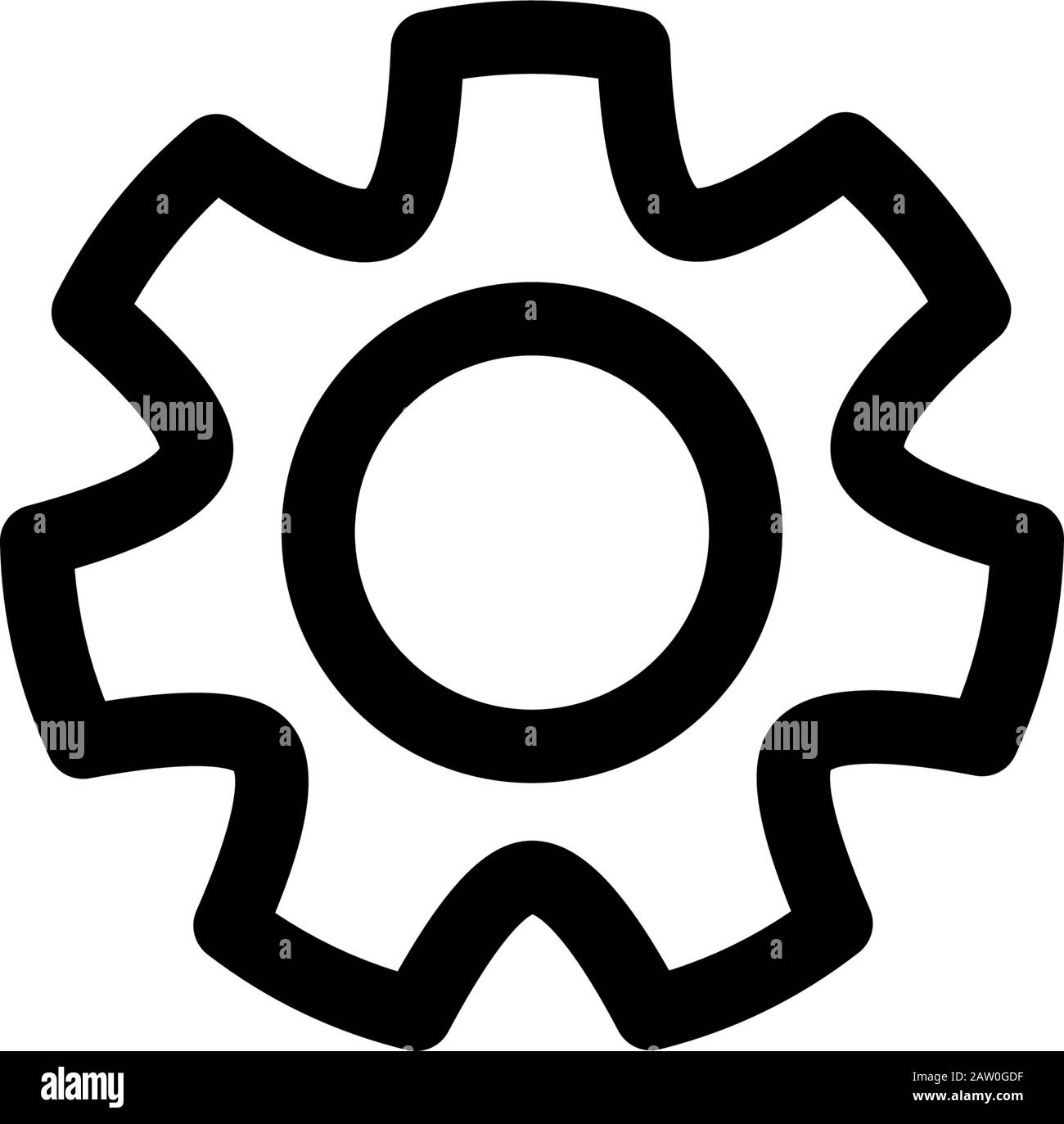 Gear icon Stock Vector Images - Alamy