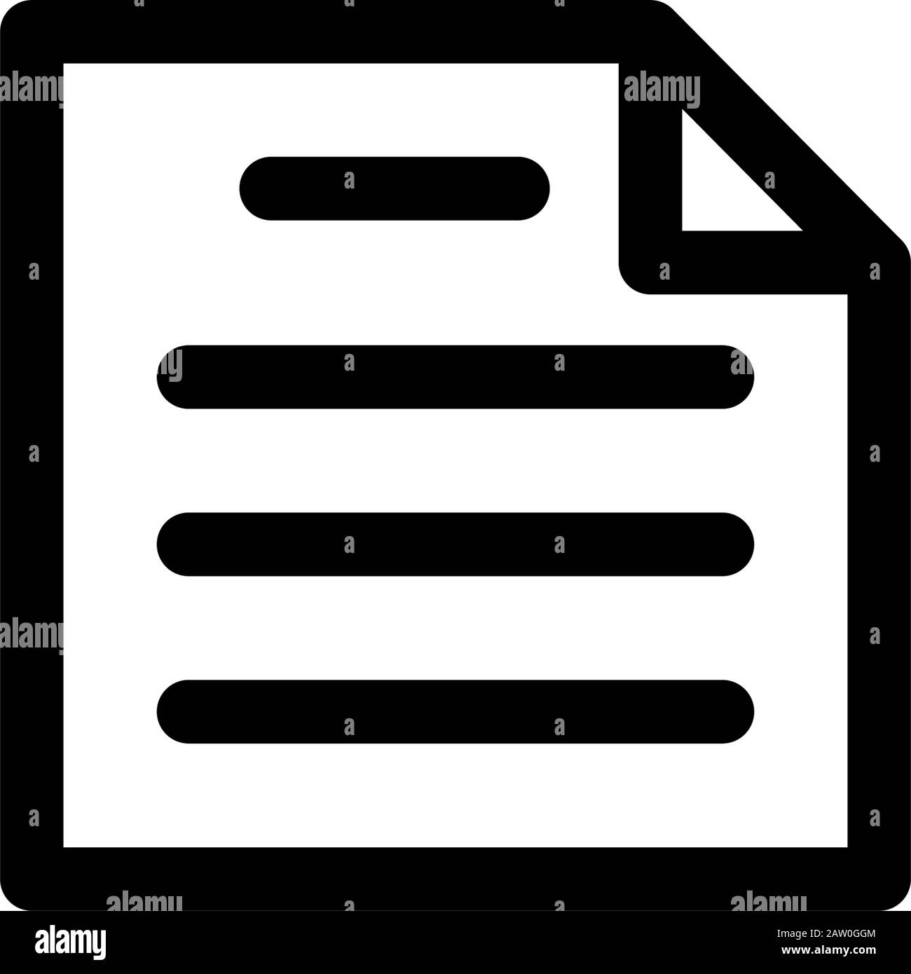 Document icon design template vector Stock Vector Image & Art - Alamy