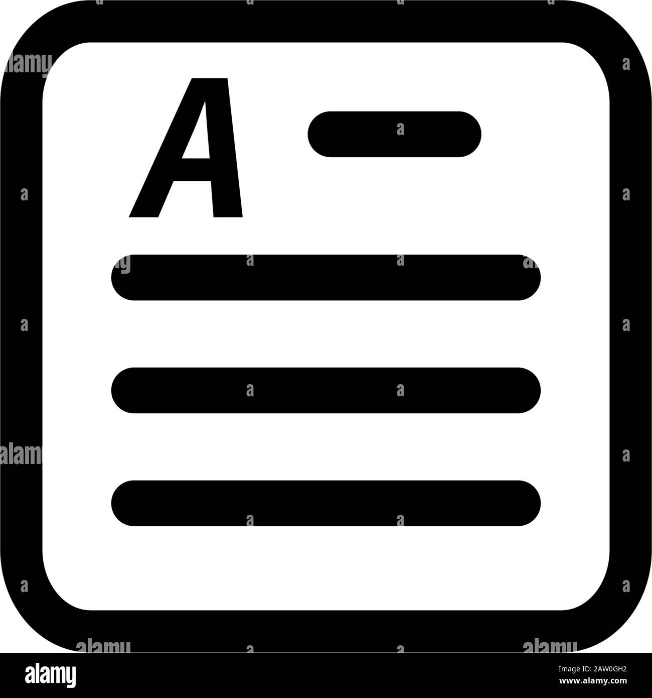Document icon design template vector Stock Vector Image & Art - Alamy