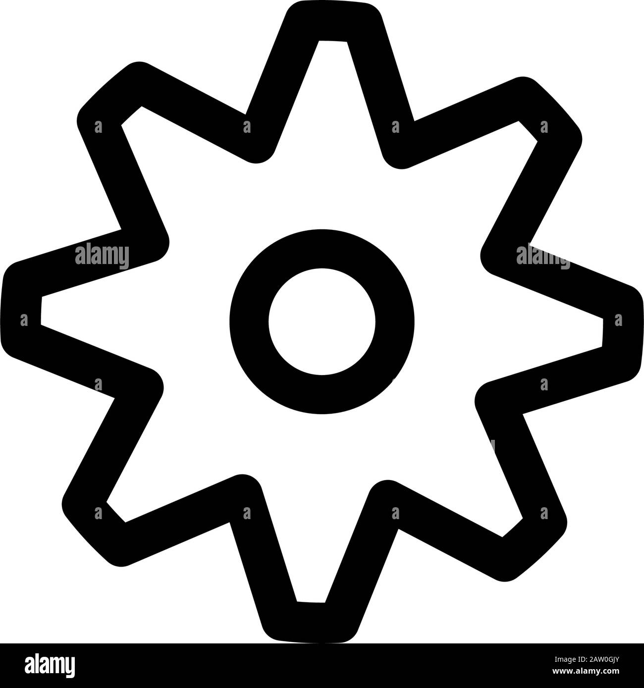 Gear icon Stock Vector Images - Alamy
