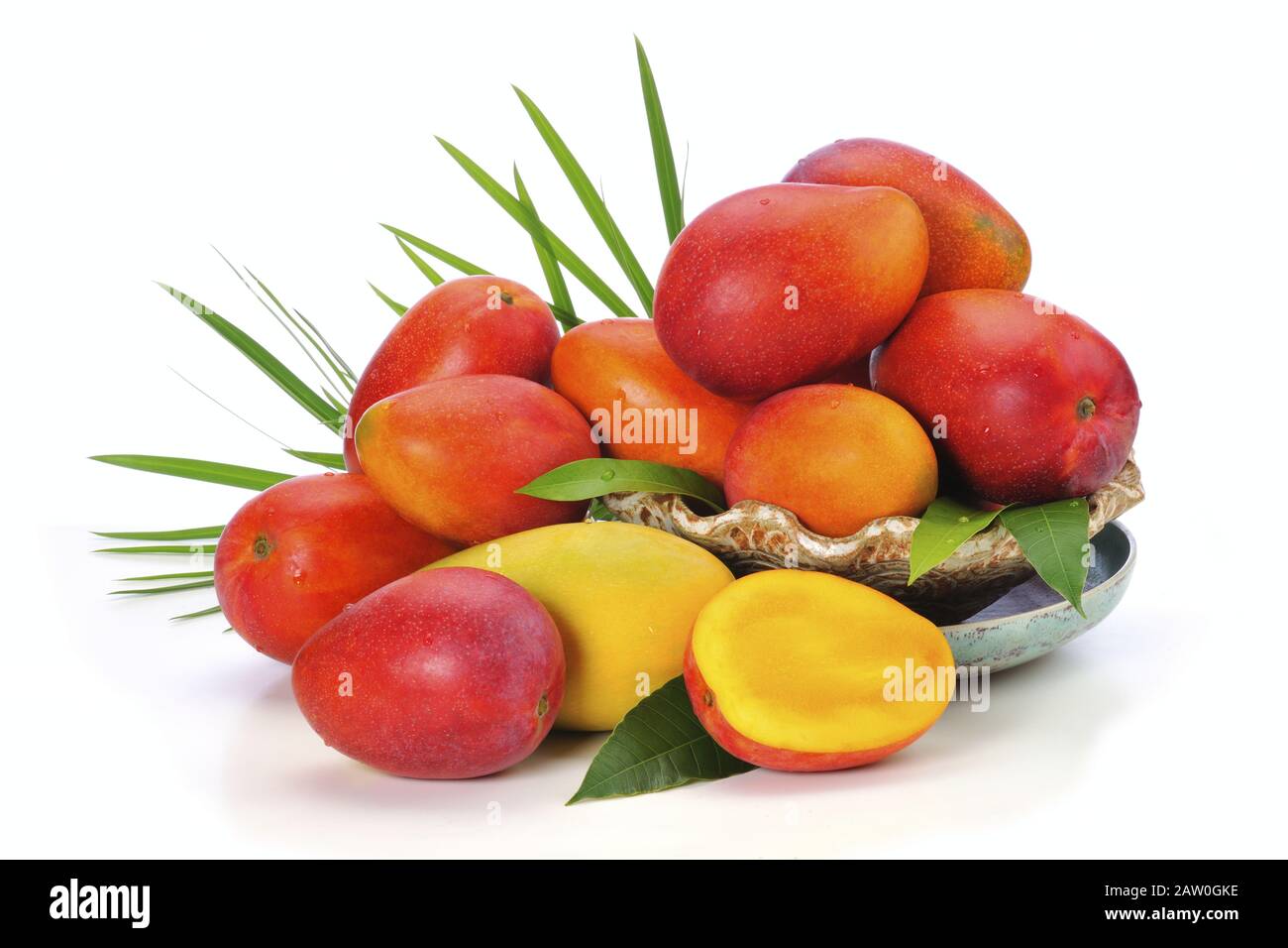 Irwin mango on the white background Stock Photo - Alamy