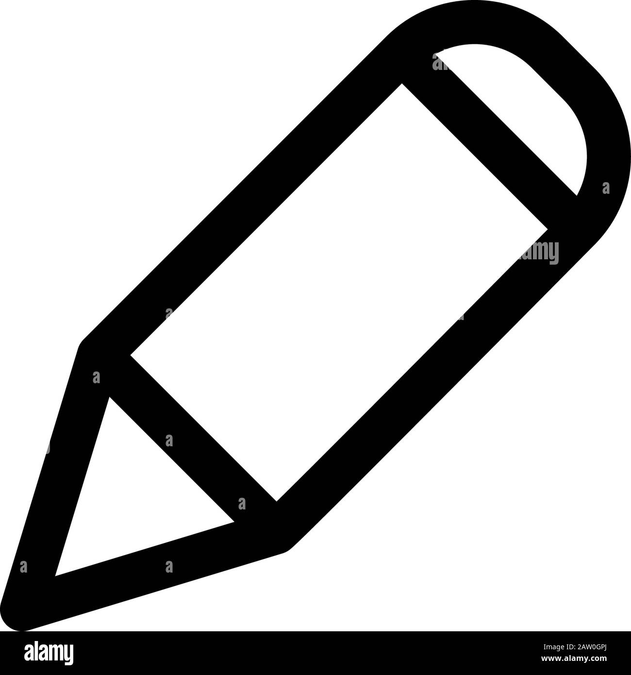 Simple pencil vector vectors hi-res stock photography and images - Alamy