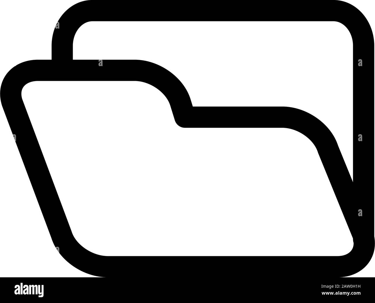 Folder icon design template vector Stock Vector Image & Art - Alamy