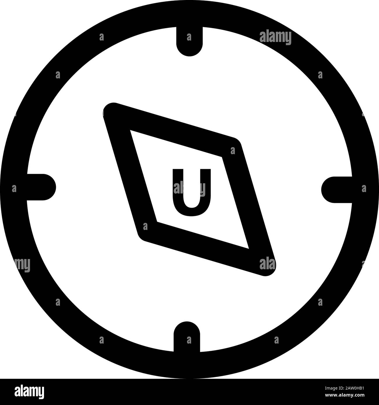 Compass logo symbol vector Black and White Stock Photos & Images - Alamy
