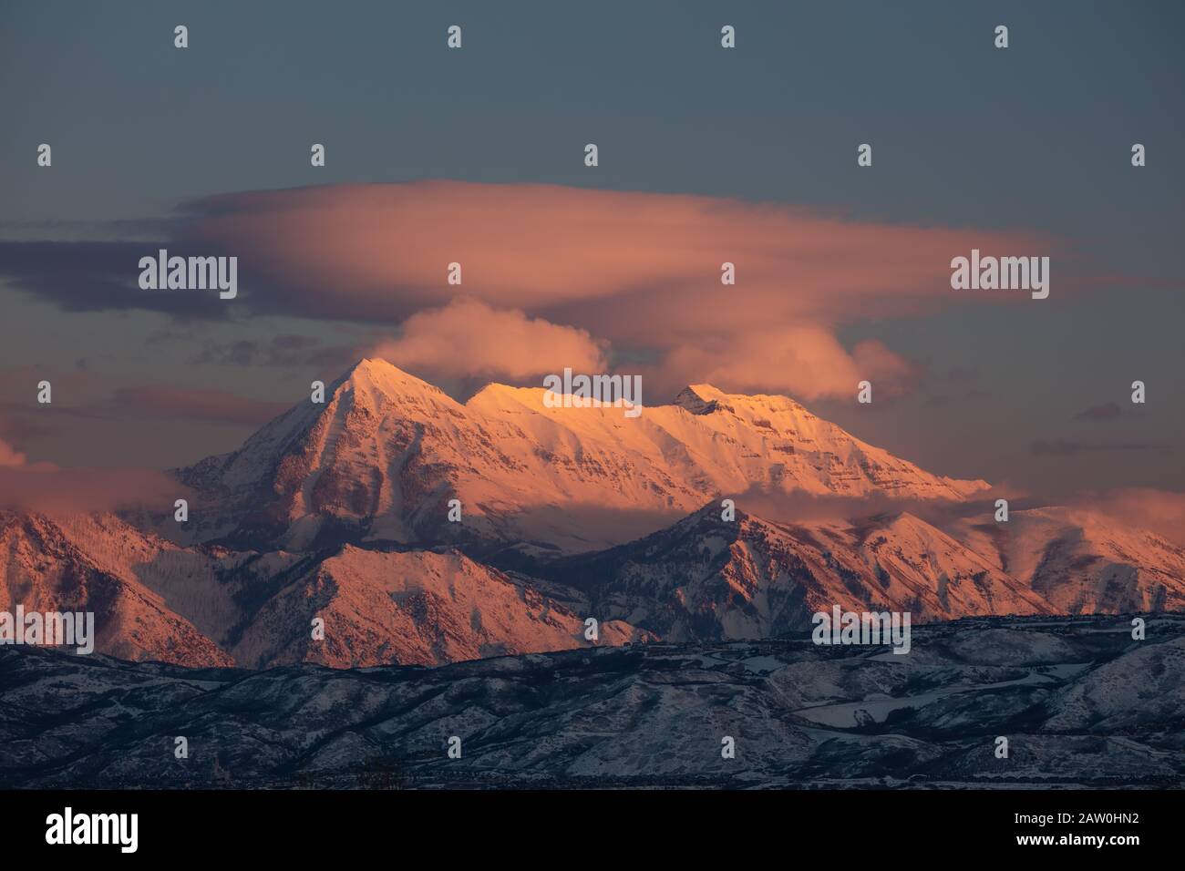 Wasatch mountains sunset utah hi-res stock photography and images - Alamy