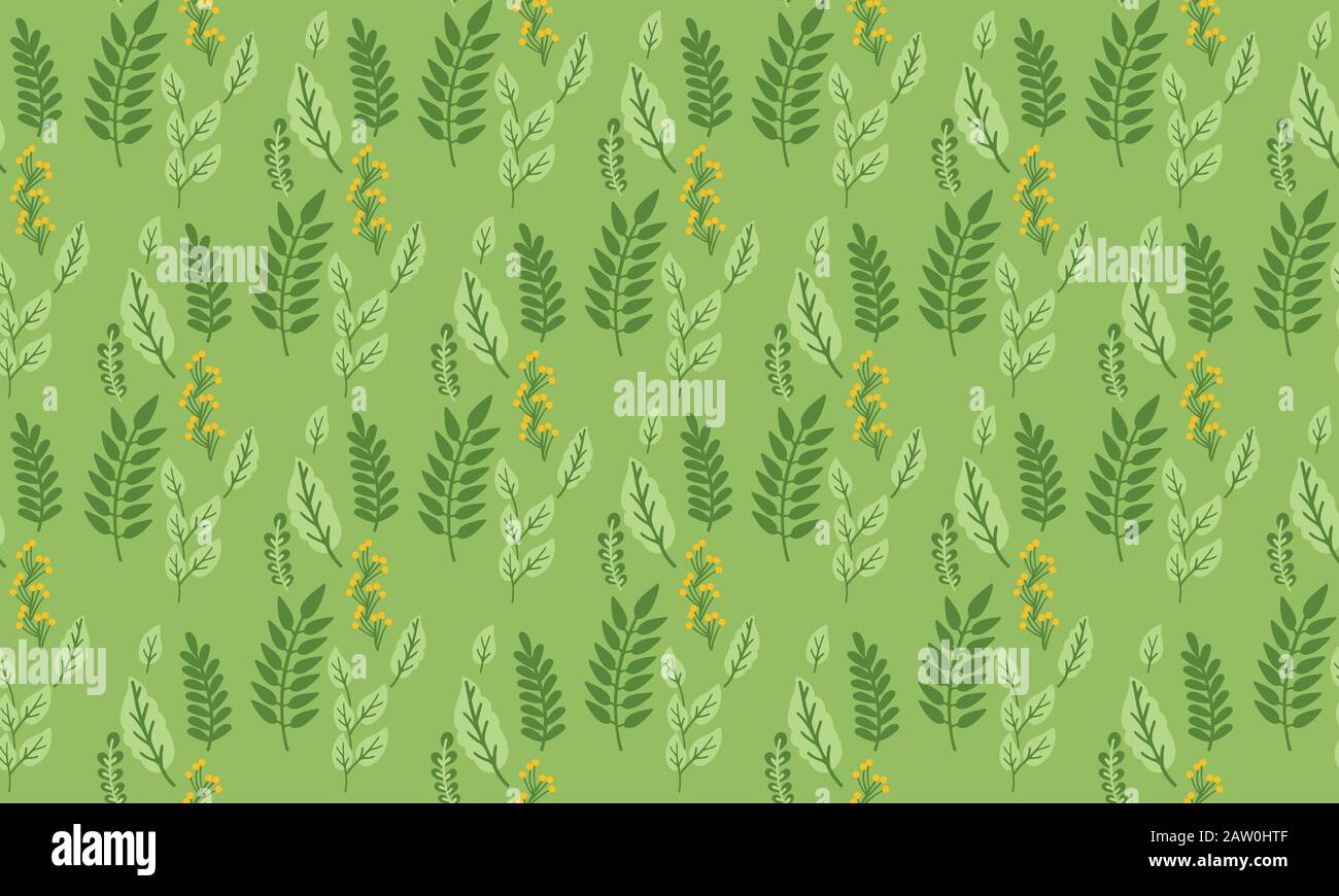 Unique floral pattern background for spring, with leaf and flower ...