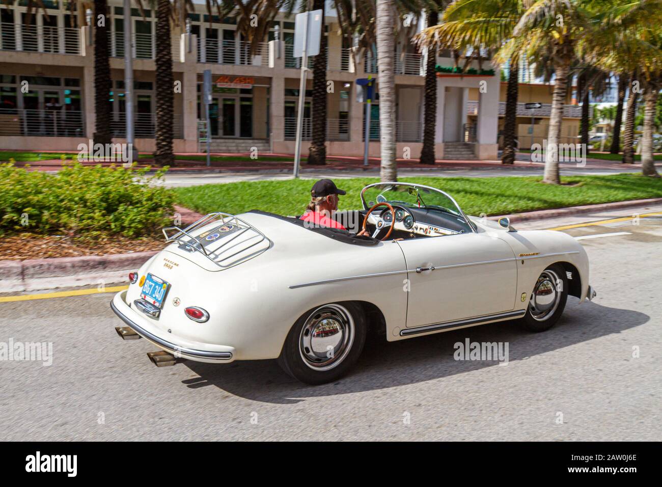 Miami Beach Florida,Fifth 5th Street,antique,Porsche,classic ...