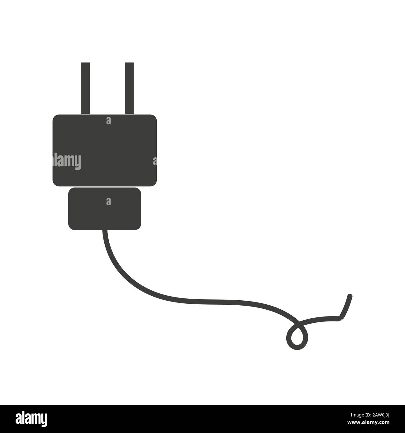 Plug Icon. uk electric plug icon. Illustration style is flat iconic ...