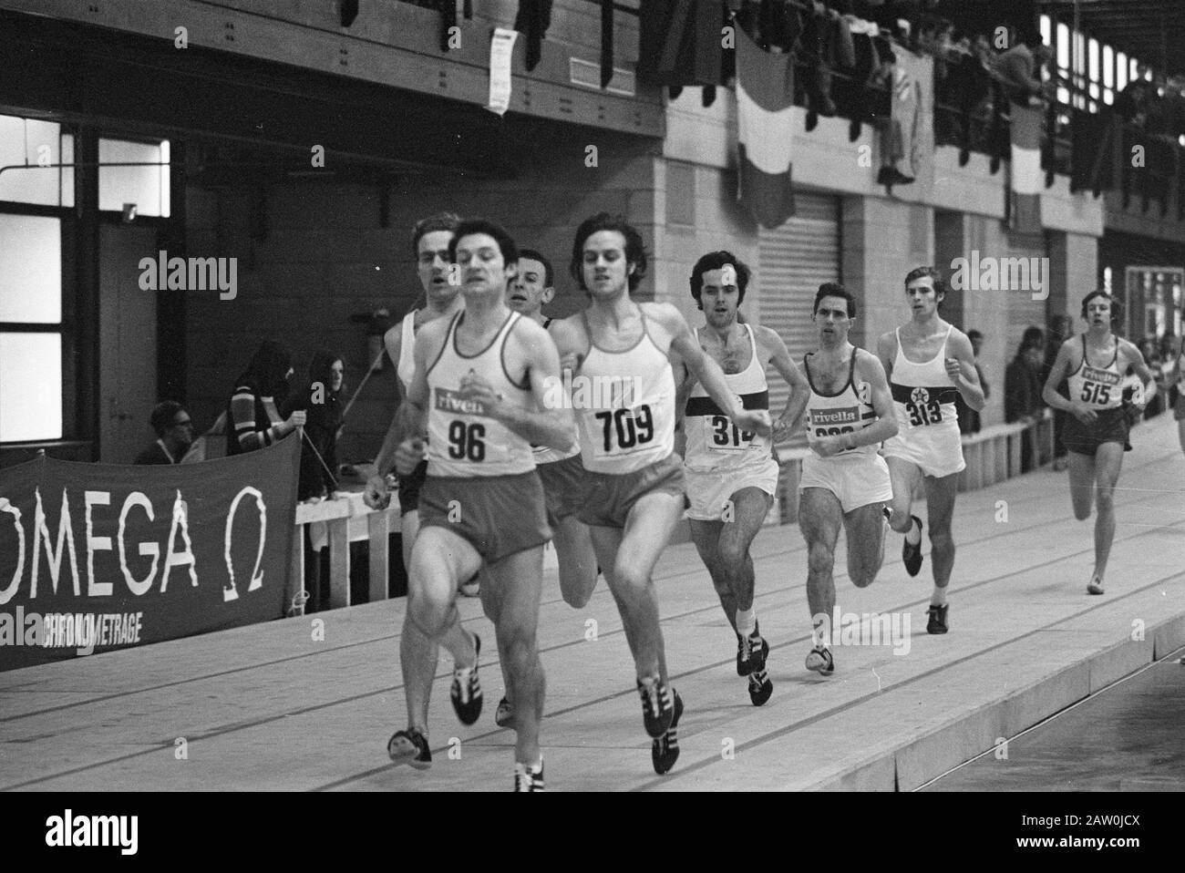 Dutch championships indoor athletics Black and White Stock Photos ...