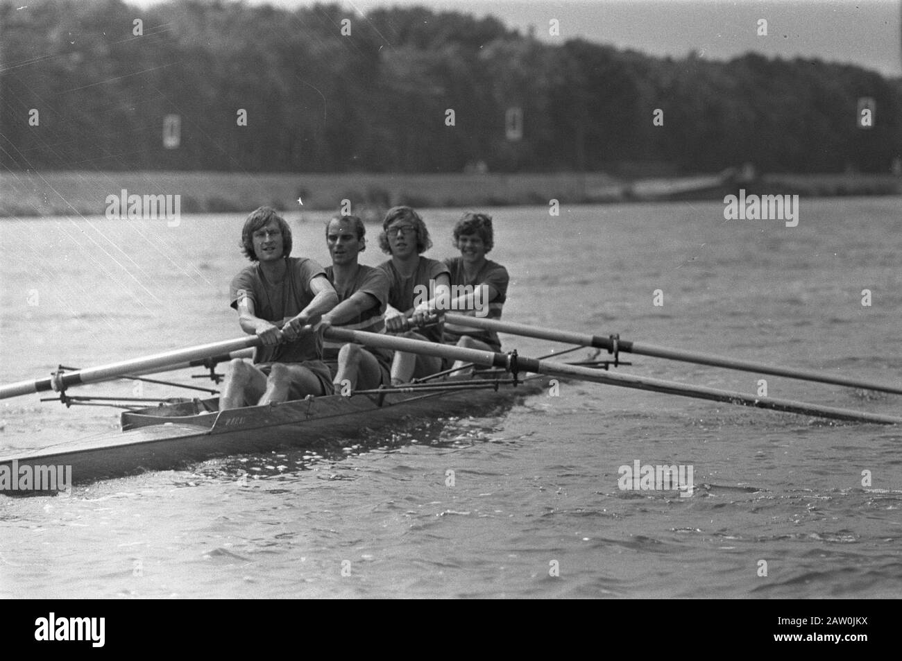 Dutch Championships rowing for women and lightweight men at the Bosbaan ...