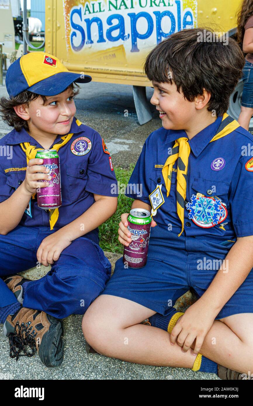 Hispanic boy scout hi-res stock photography and images - Alamy