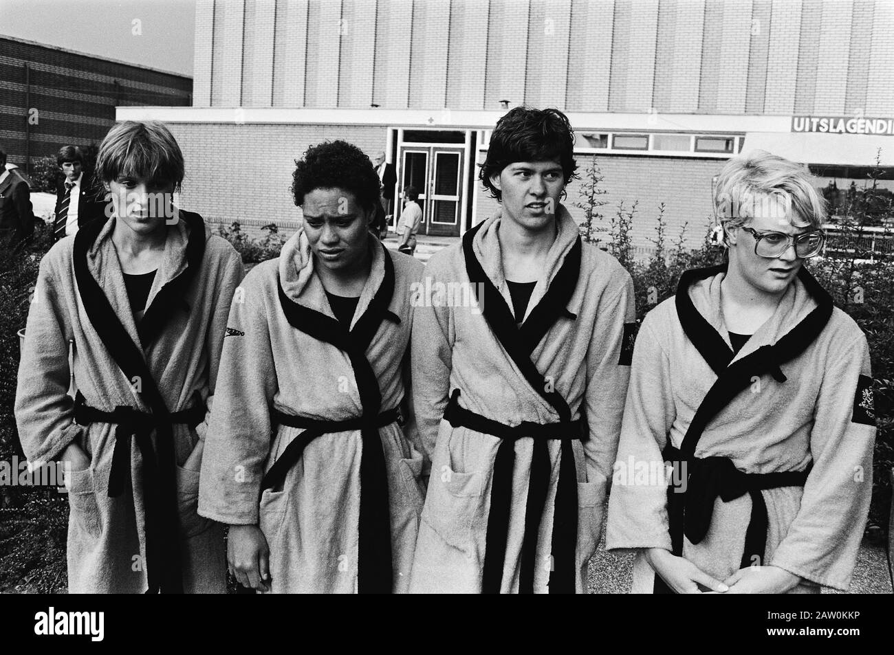 European Cup Swimming Ladies A and Men B 1979 in Utrecht Dutch side's 4 ...