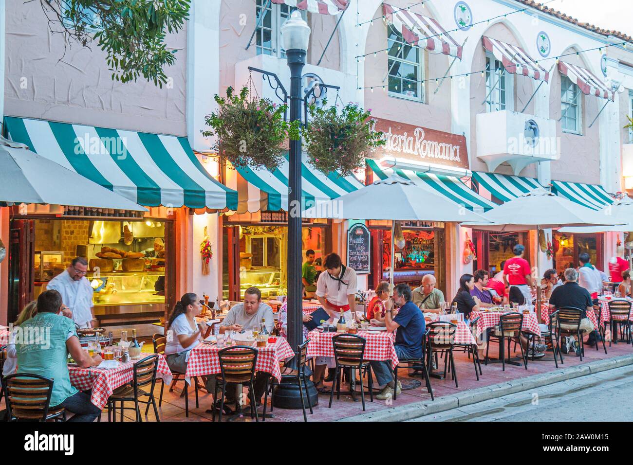 Miami Beach Florida,Espanola Way,Hosteria Romana,restaurant restaurants ...