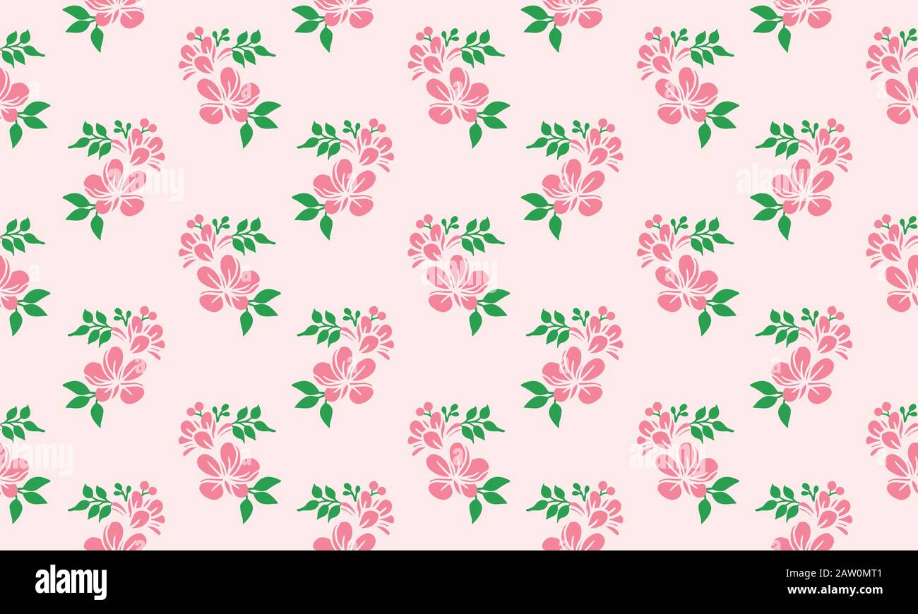 Unique shape of leaf and floral for spring, with leaf and flower ...