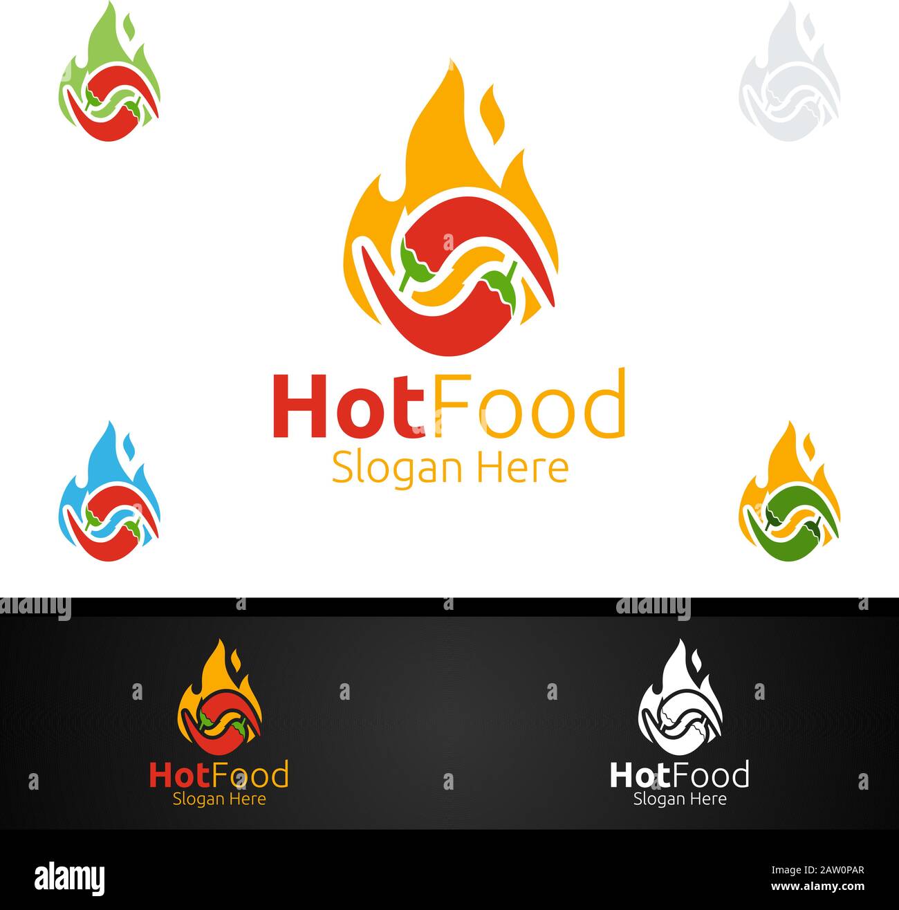 Chili Food Logo for Restaurant or Cafe Stock Vector Image & Art - Alamy