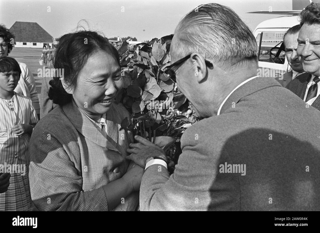 New envoy in The Hague Lien Chin Chui arrived at the airport along with ...