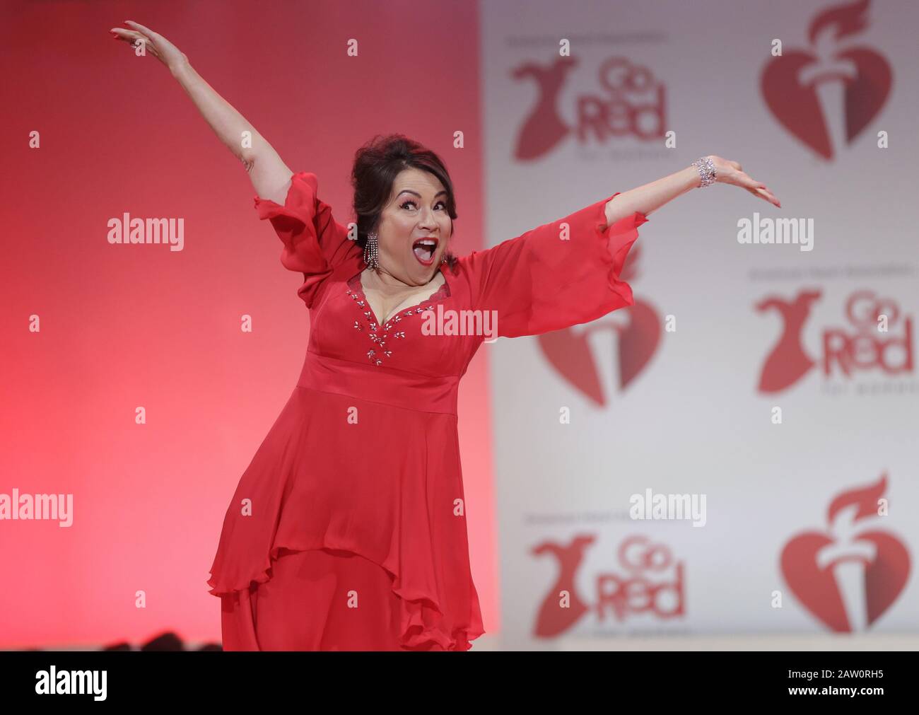 New York, United States. 05th Feb, 2020. Jennifer Tilly walks on the ...