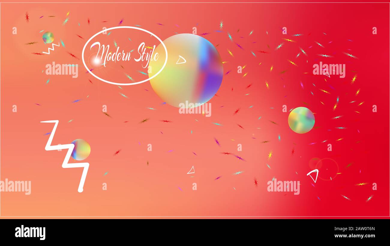 Planet and signs background. Illustration, mesh. Liquid hi-res and ...