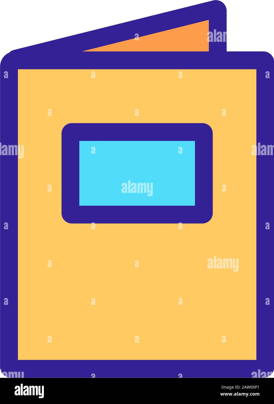 booklet icon vector. Isolated contour symbol illustration Stock Vector ...