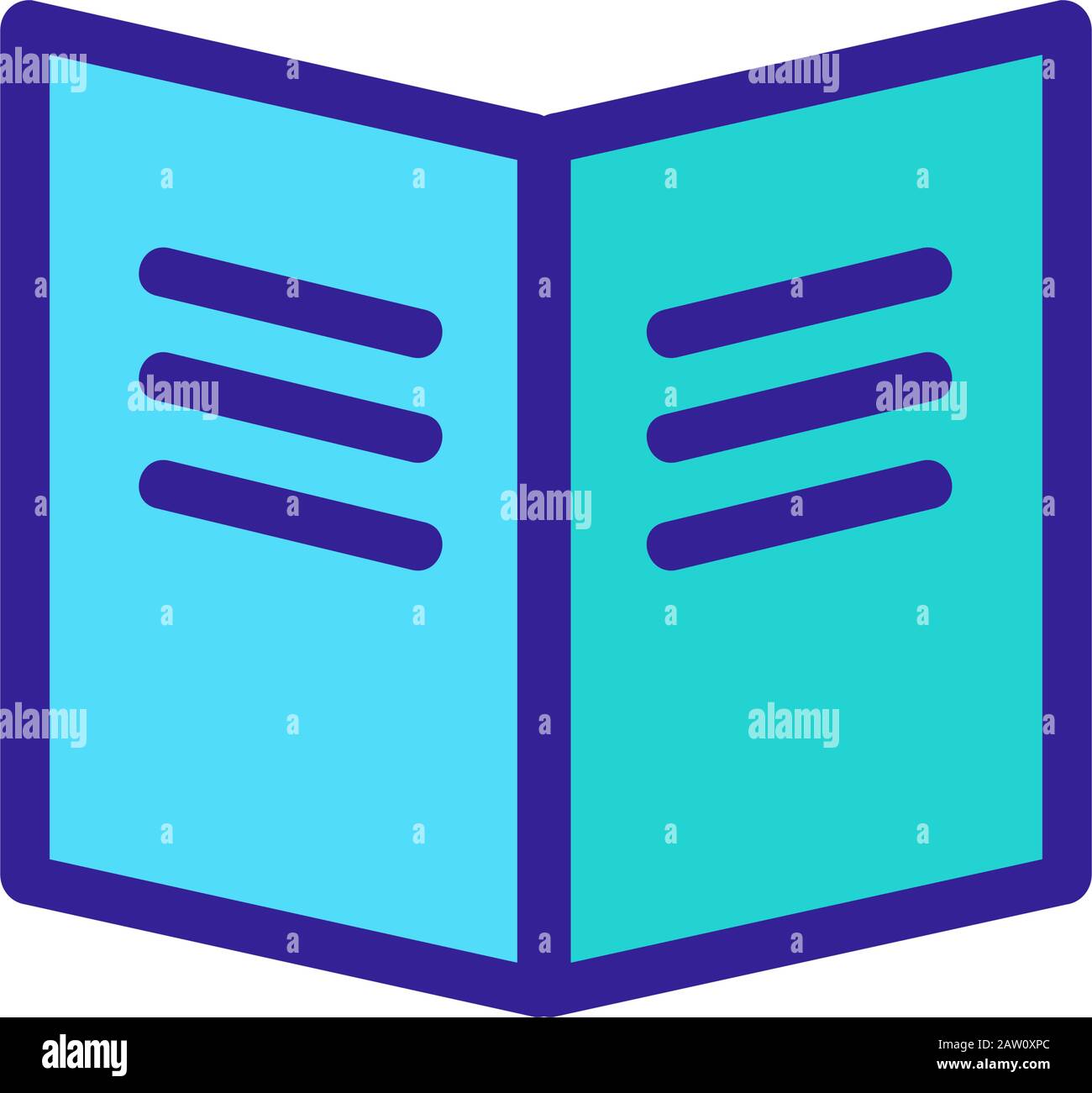 booklet icon vector. Isolated contour symbol illustration Stock Vector ...