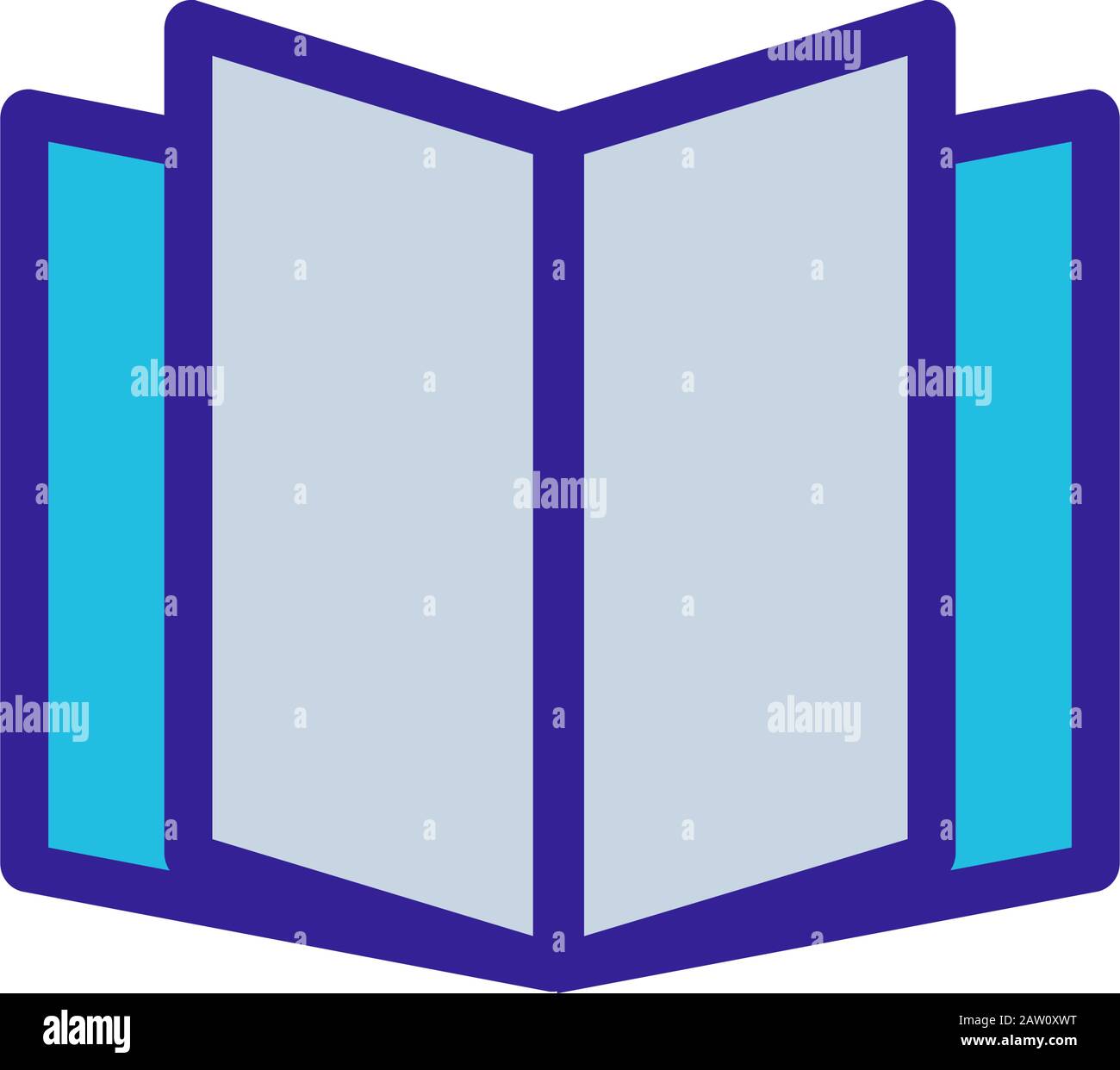 booklet icon vector. Isolated contour symbol illustration Stock Vector ...