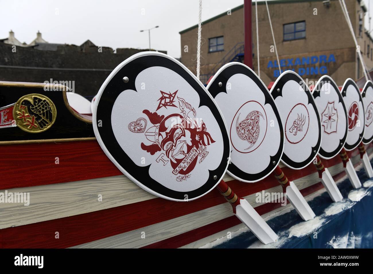 Lerwick Shetland 28th January 2020. Guizer Jarl Liam Summers ...