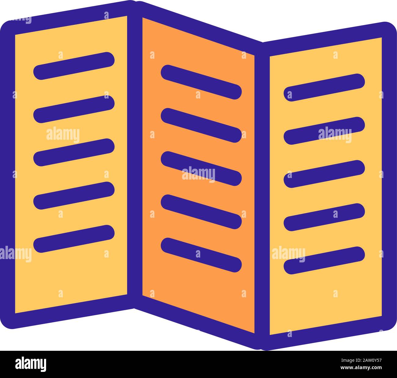 booklet icon vector. Isolated contour symbol illustration Stock Vector ...