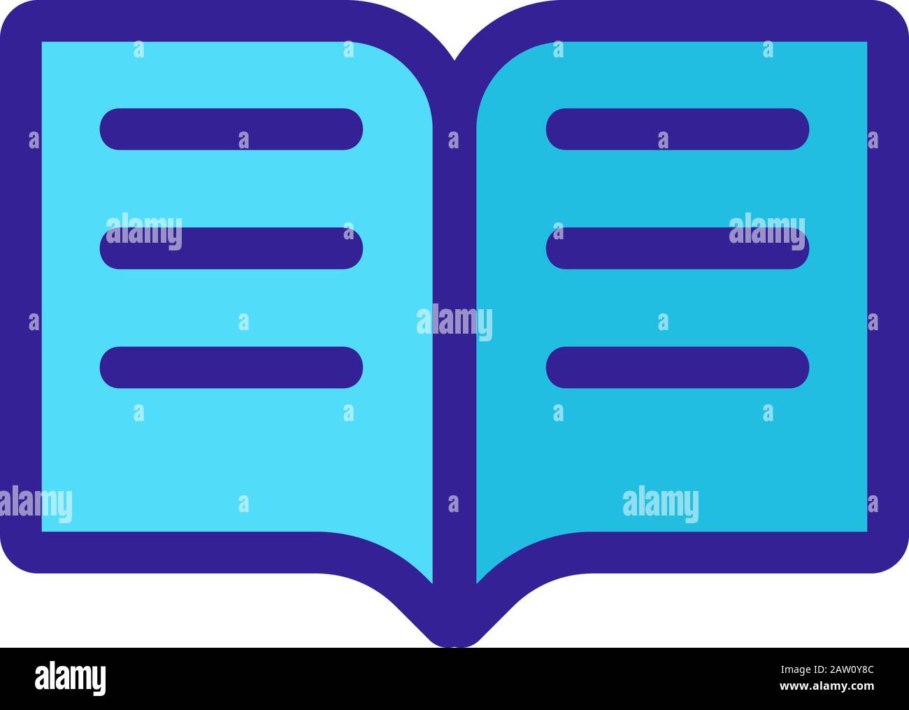 booklet icon vector. Isolated contour symbol illustration Stock Vector ...