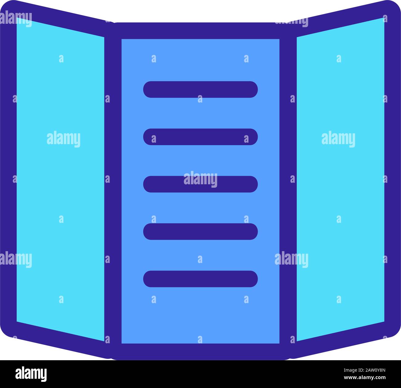 booklet icon vector. Isolated contour symbol illustration Stock Vector ...