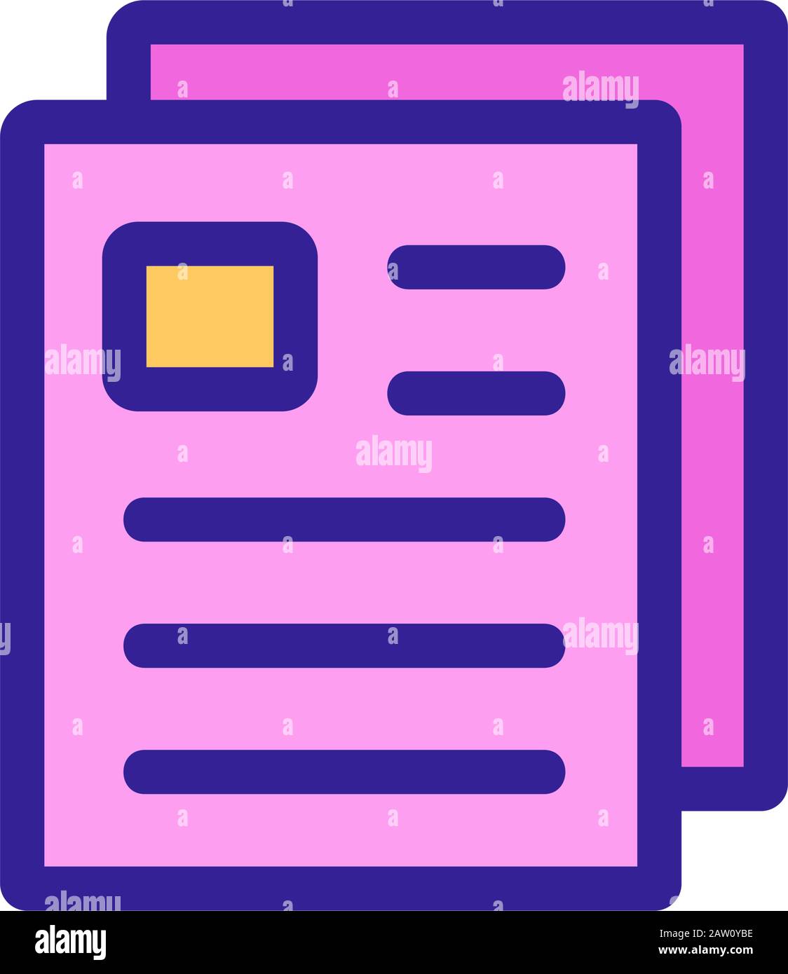 booklet icon vector. Isolated contour symbol illustration Stock Vector ...