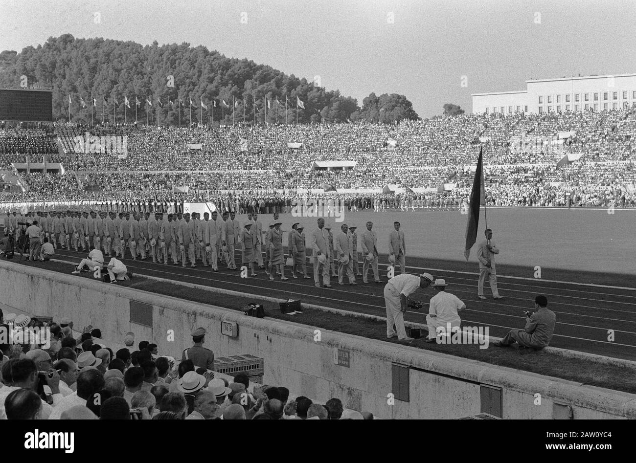 Olympic Games in Rome. Opening. Entry of the athletes in the Olympic ...