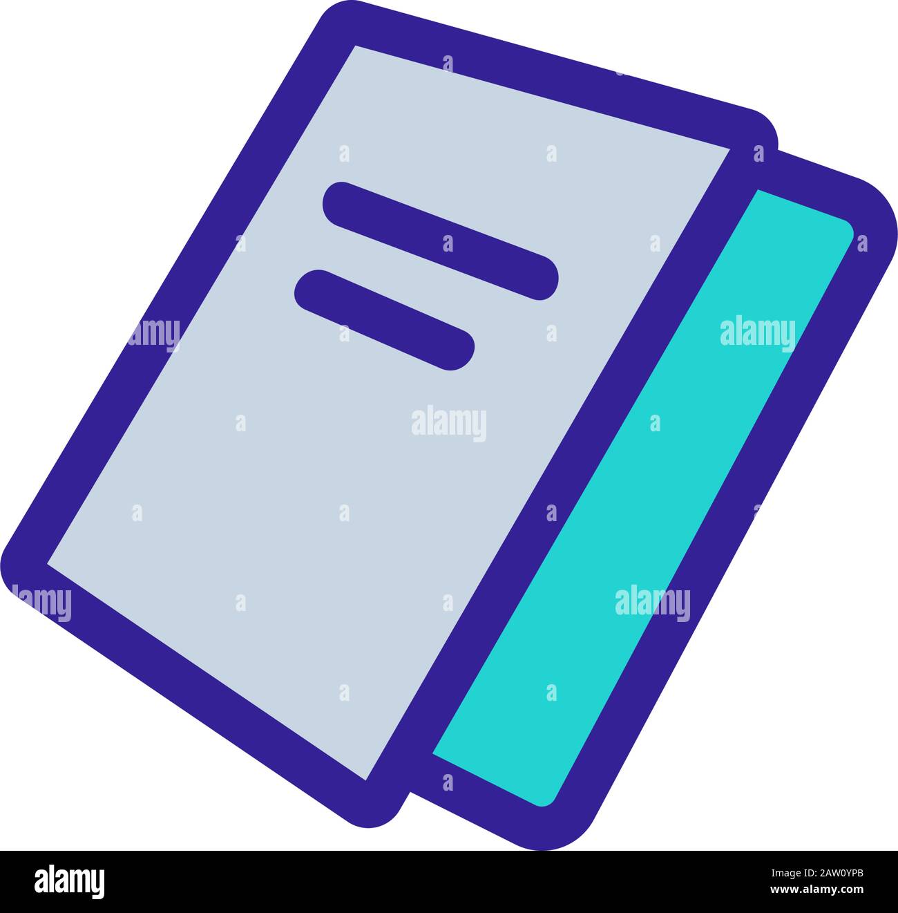 booklet icon vector. Isolated contour symbol illustration Stock Vector ...