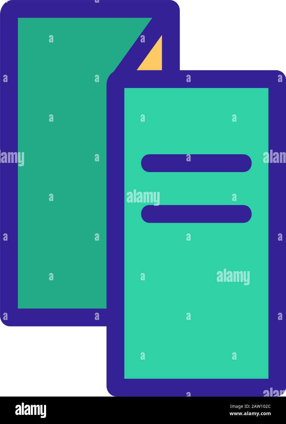 booklet icon vector. Isolated contour symbol illustration Stock Vector ...