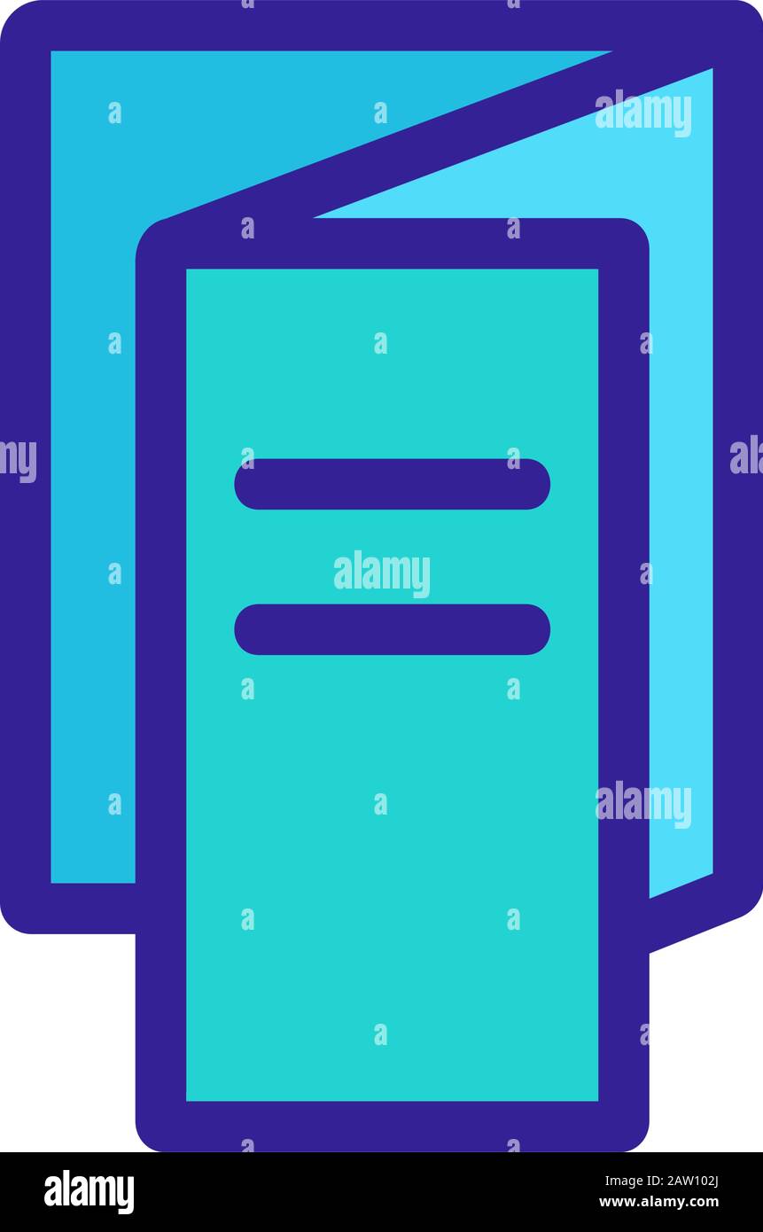 booklet icon vector. Isolated contour symbol illustration Stock Vector ...