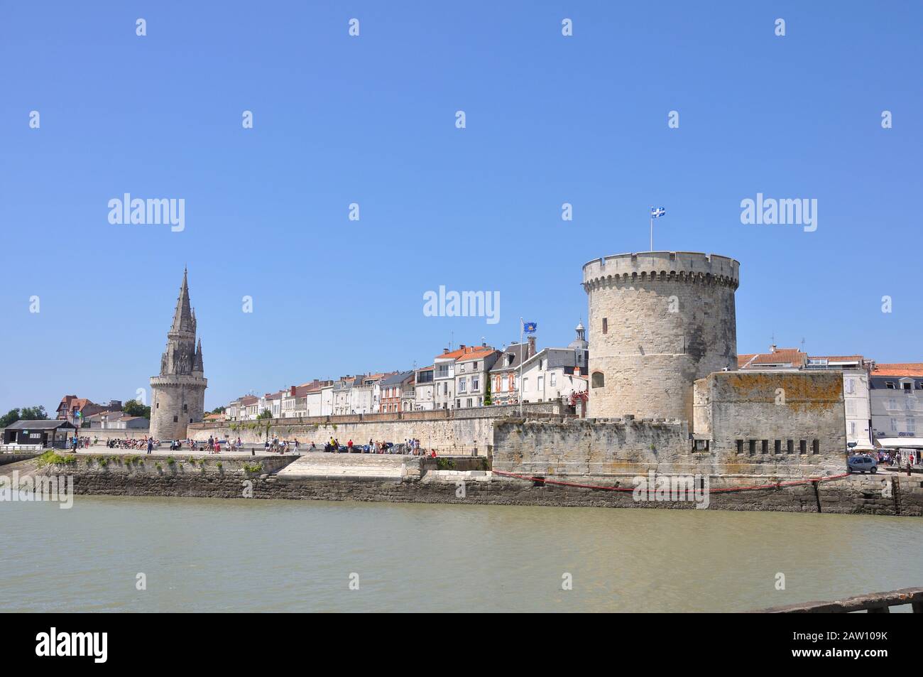 tourist site of La Rochelle, France. port and its surroundings Stock ...