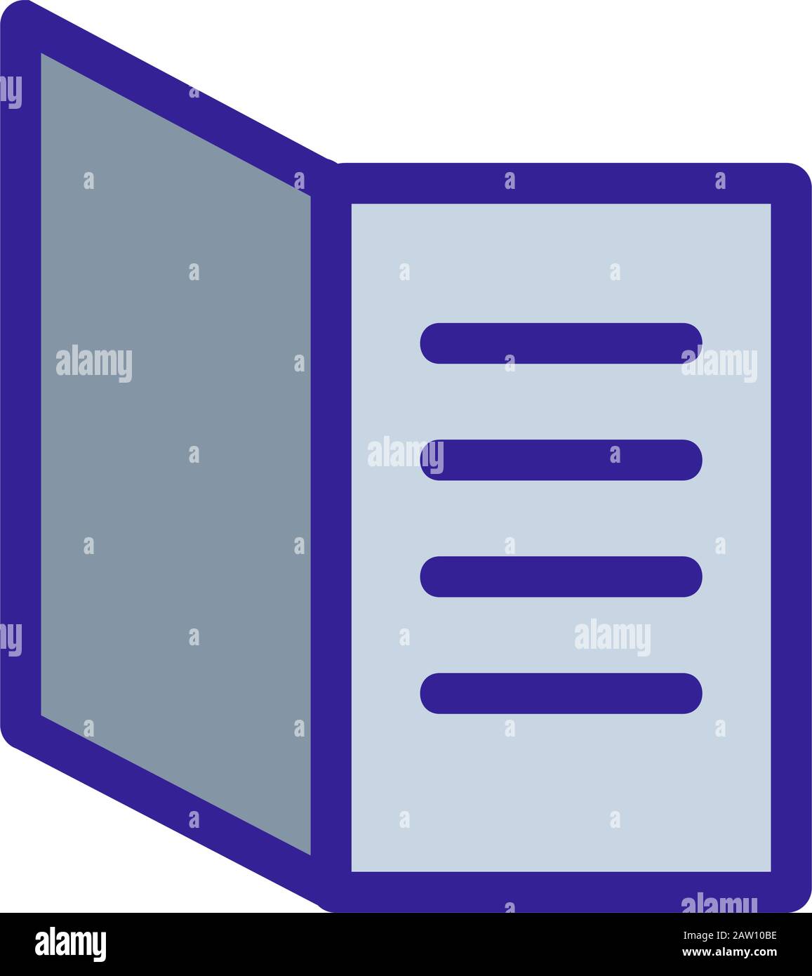 booklet icon vector. Isolated contour symbol illustration Stock Vector ...