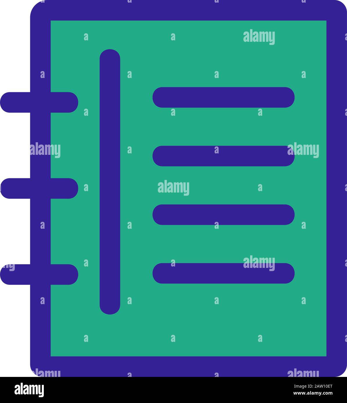 booklet icon vector. Isolated contour symbol illustration Stock Vector ...