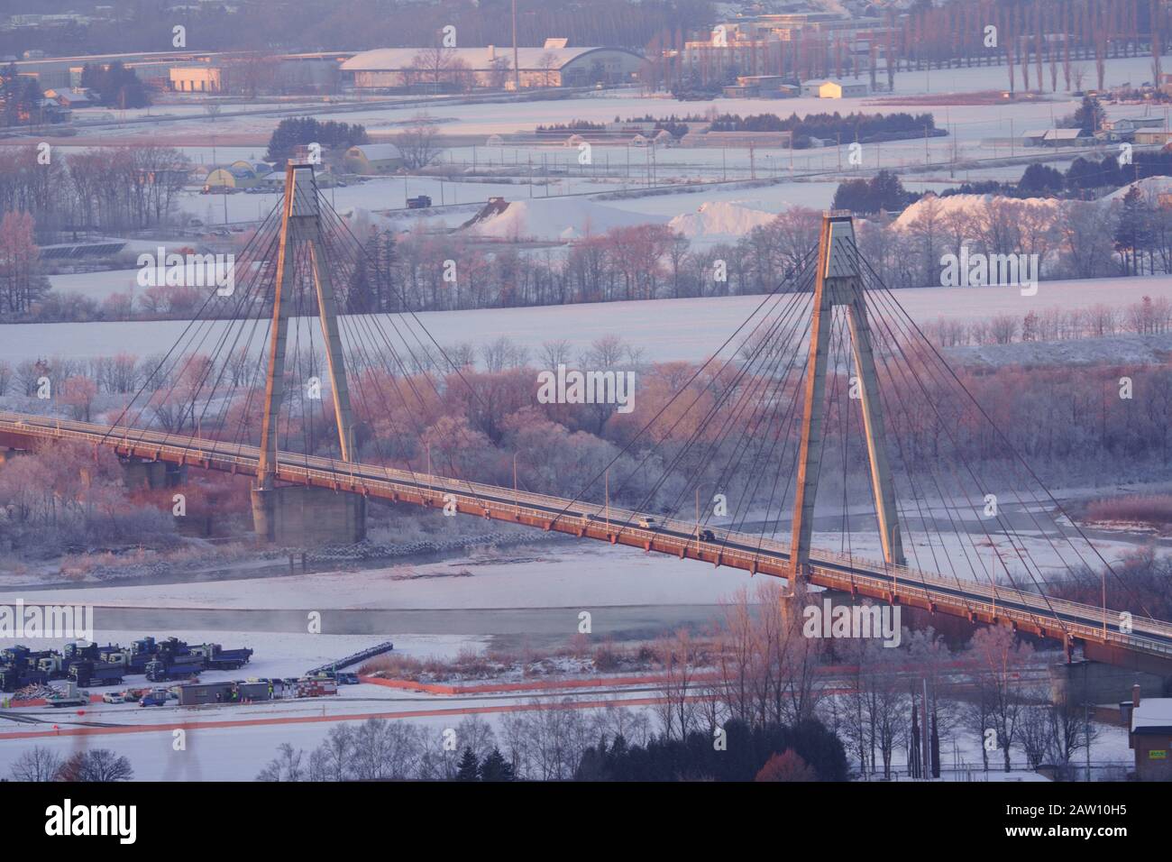 Tokachi Plain in winter Stock Photo - Alamy