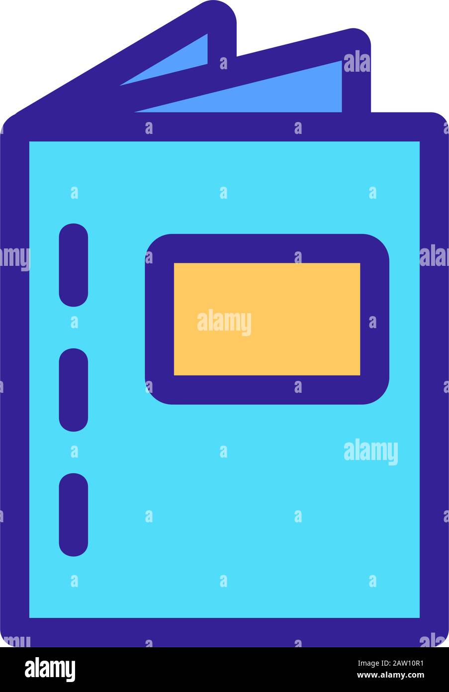 booklet icon vector. Isolated contour symbol illustration Stock Vector ...