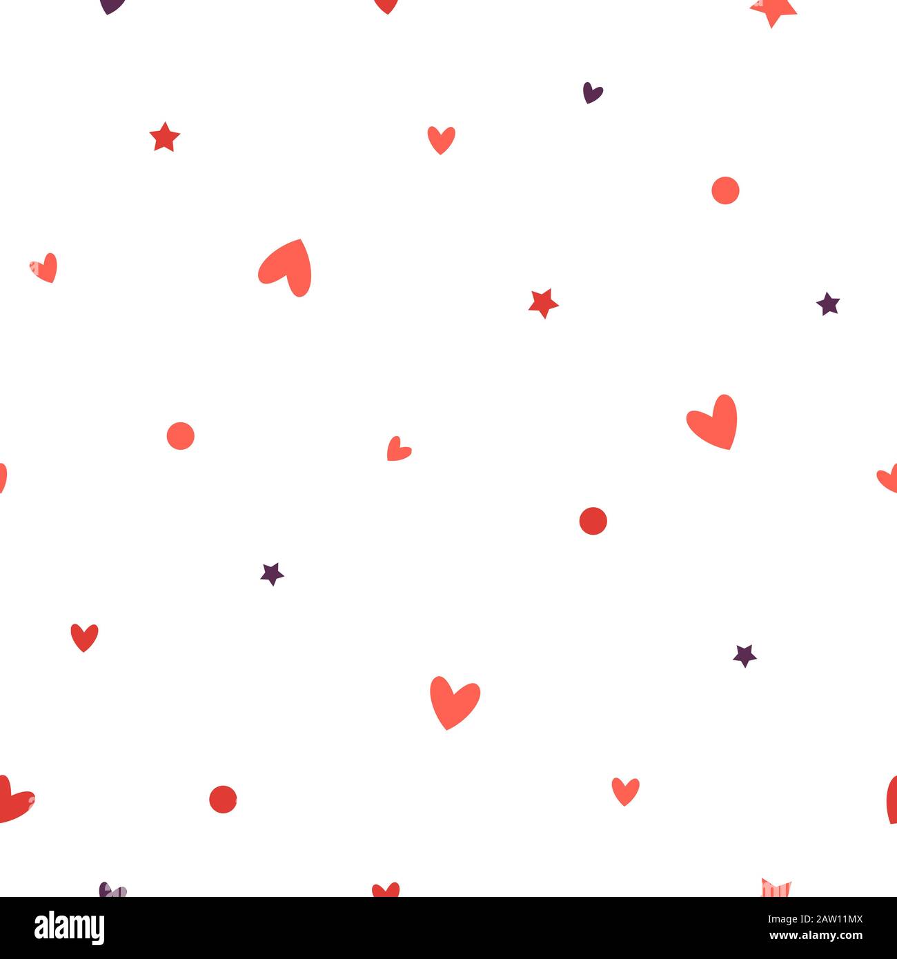 Abstract polka dot seamless pattern background. Colourful positive ...